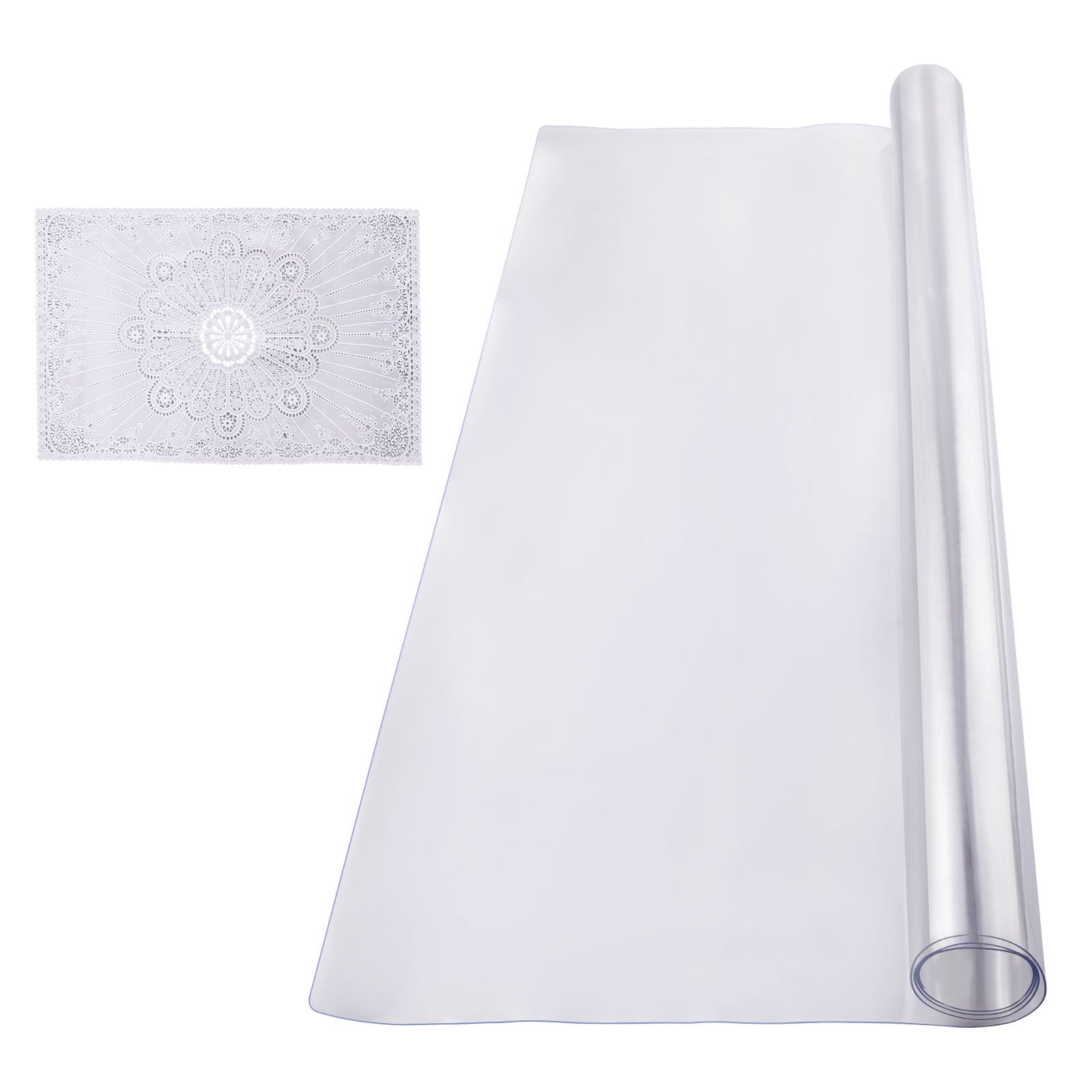 Nappe plastique SucceBuy 40x60",1,5 mm,PVC transparent,protection ...