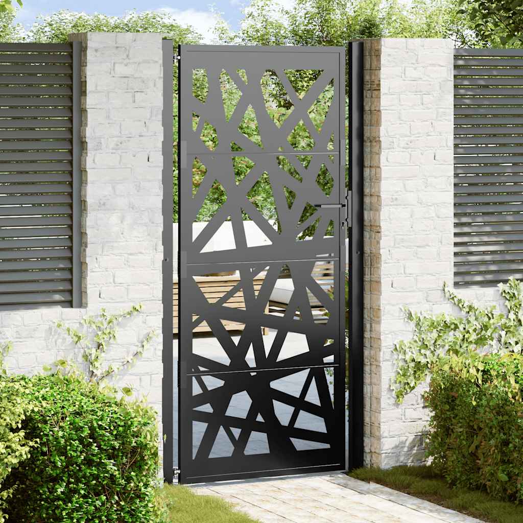 Portail de jardin | Portail de clôture | Portillon de jardin noir ...
