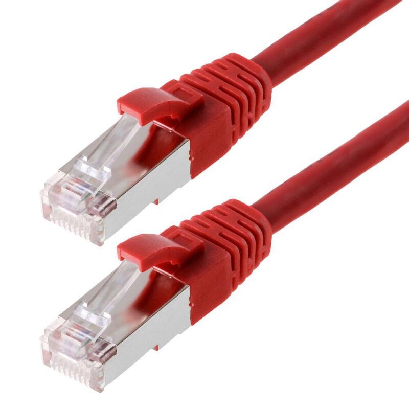 C ble r seau Helos sf/utp cat 5e rouge 2,0m | Leroy Merlin