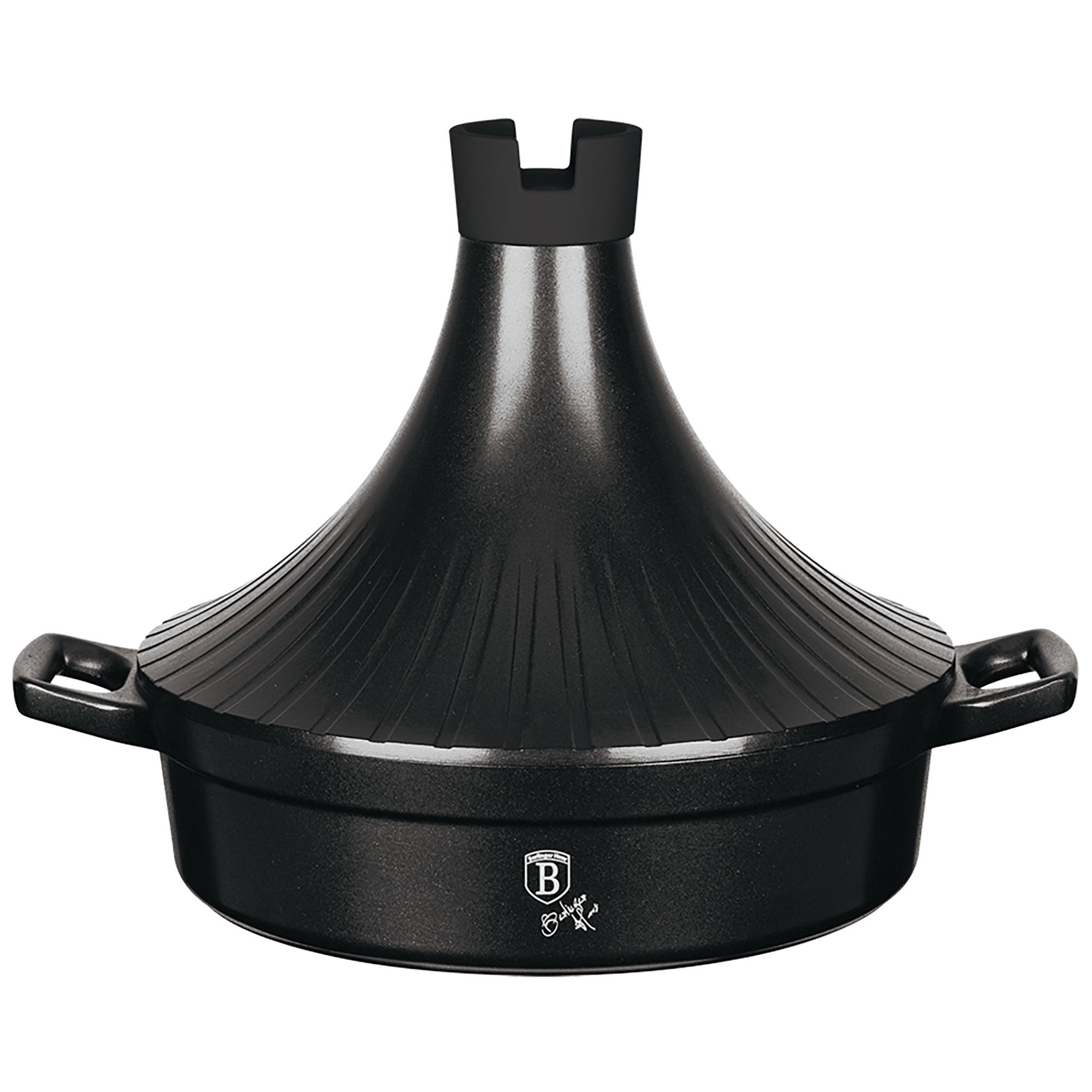 Tajine Marocain en Fonte 28cm Induction, Couvercle Conique en Céramique ...