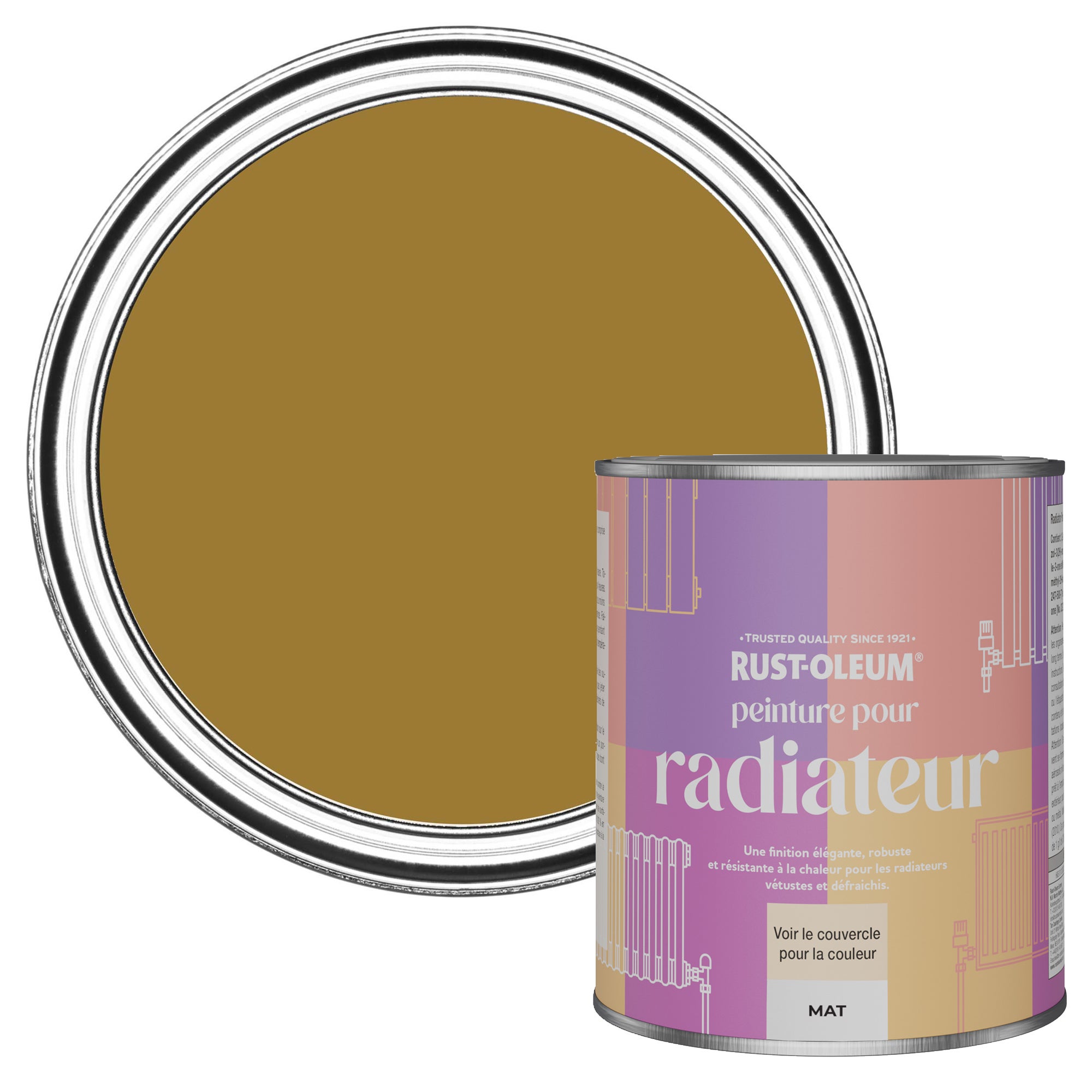 Peinture Jaune Résistante à la chaleur pour Radiateur, Finition Mate ...
