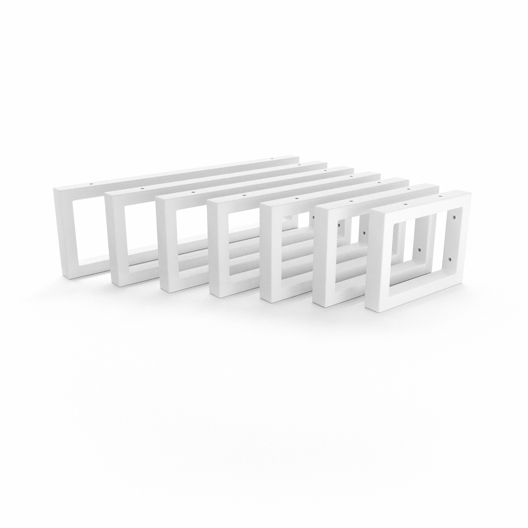 Support pour lavabo RHEIN - 15 cm de haut, 50 cm de profondeur, blanc ...
