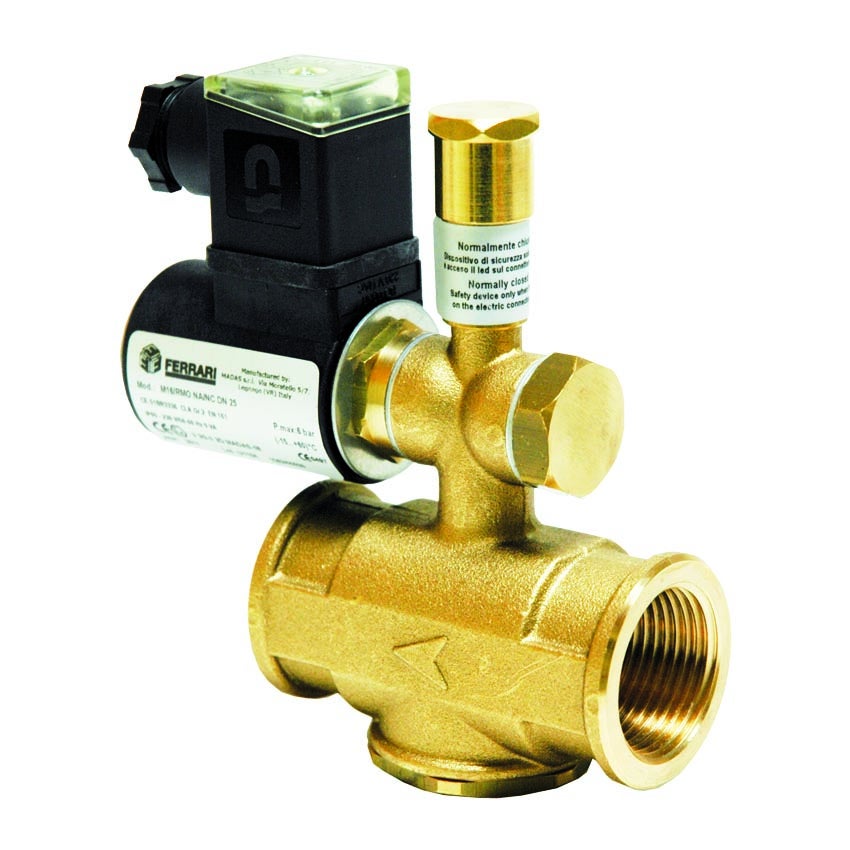 Electroválvula manual de gas normalmente abierta/cerrada, 6 bar | Leroy ...