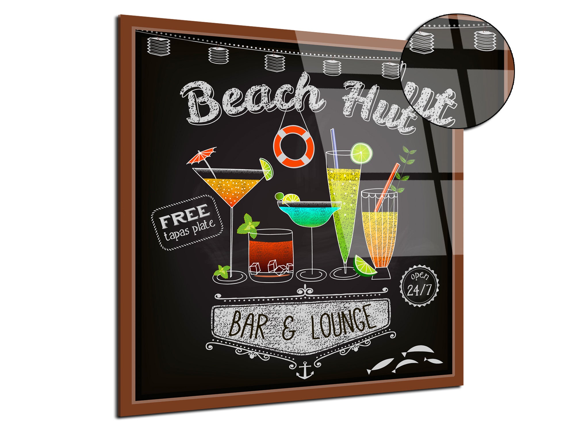 Tableau Plexiglas decoratif Beach Hut | Leroy Merlin