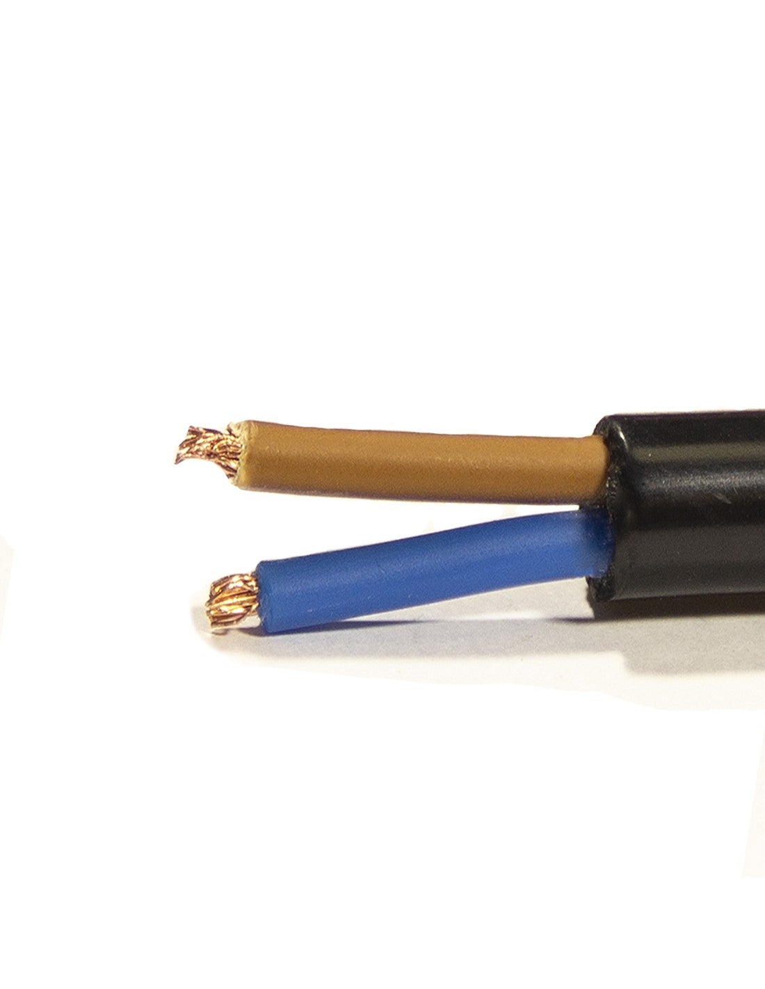 Cable al corte metros Manguera 2X4 mm Negro. FLEXIBLE PVC RV-K 0,6/1KV ...