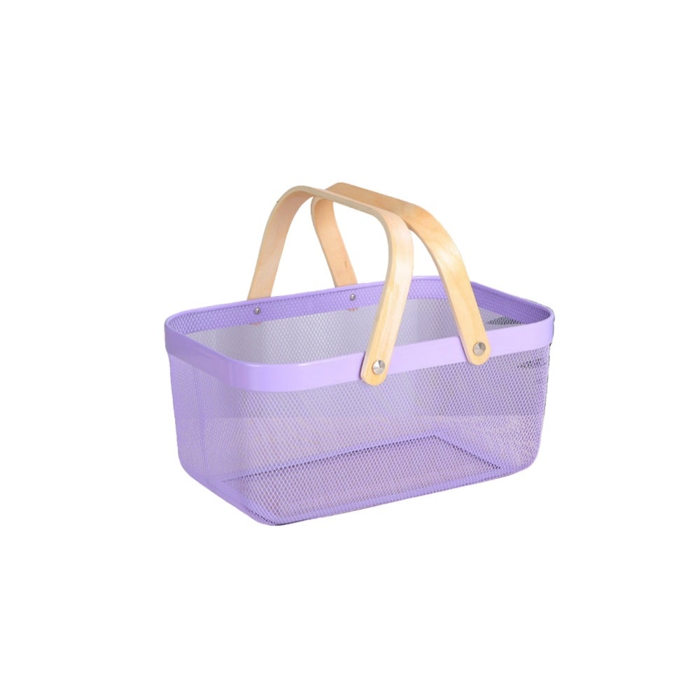 Cesta de almacenamiento rectangular violeta | Leroy Merlin