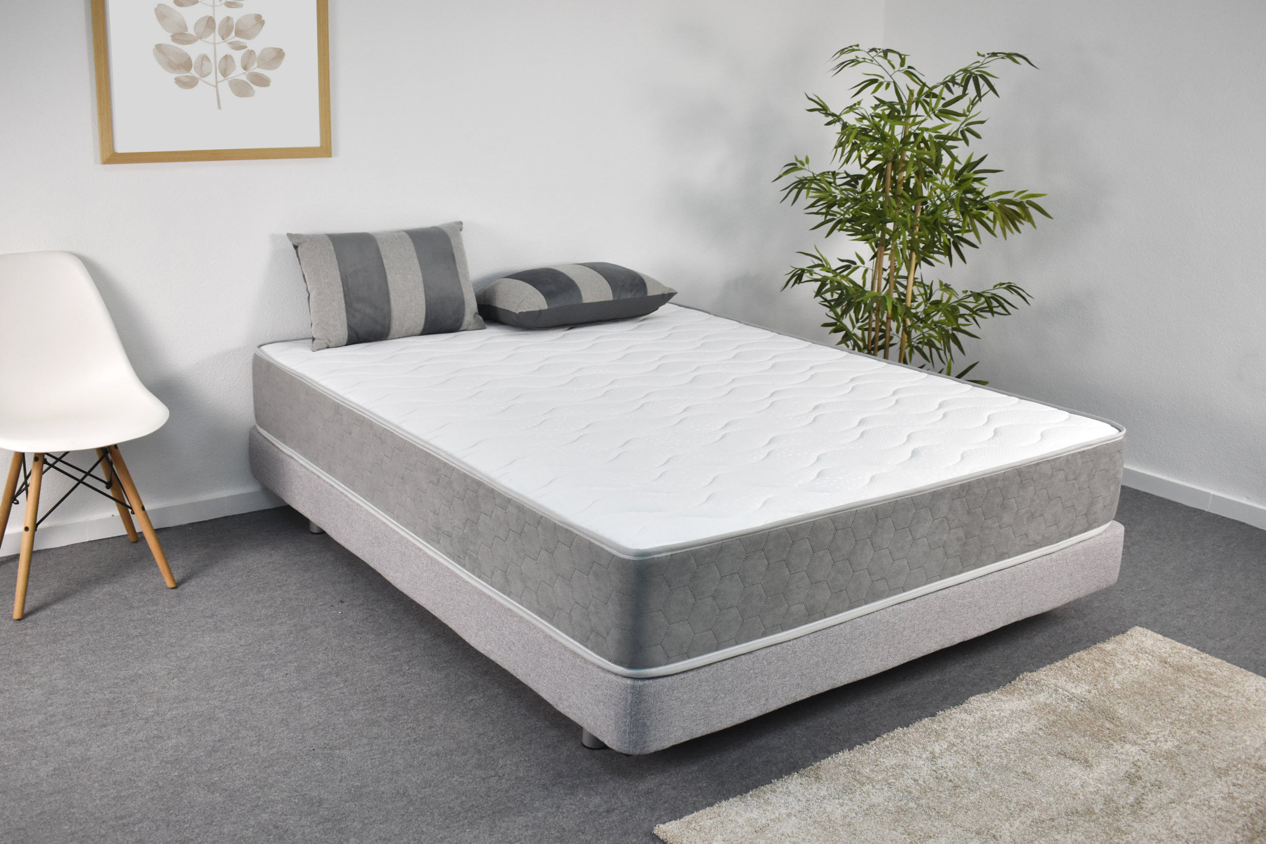 Colchón TEN núcleo HR reversible R-HOME Largo 180 x ancho 135 24 cm de ...