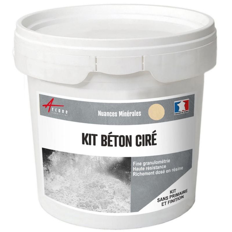 Béton Ciré : Enduit + Résine + Colorant - 40 Couleurs - Vanille - Beige ...