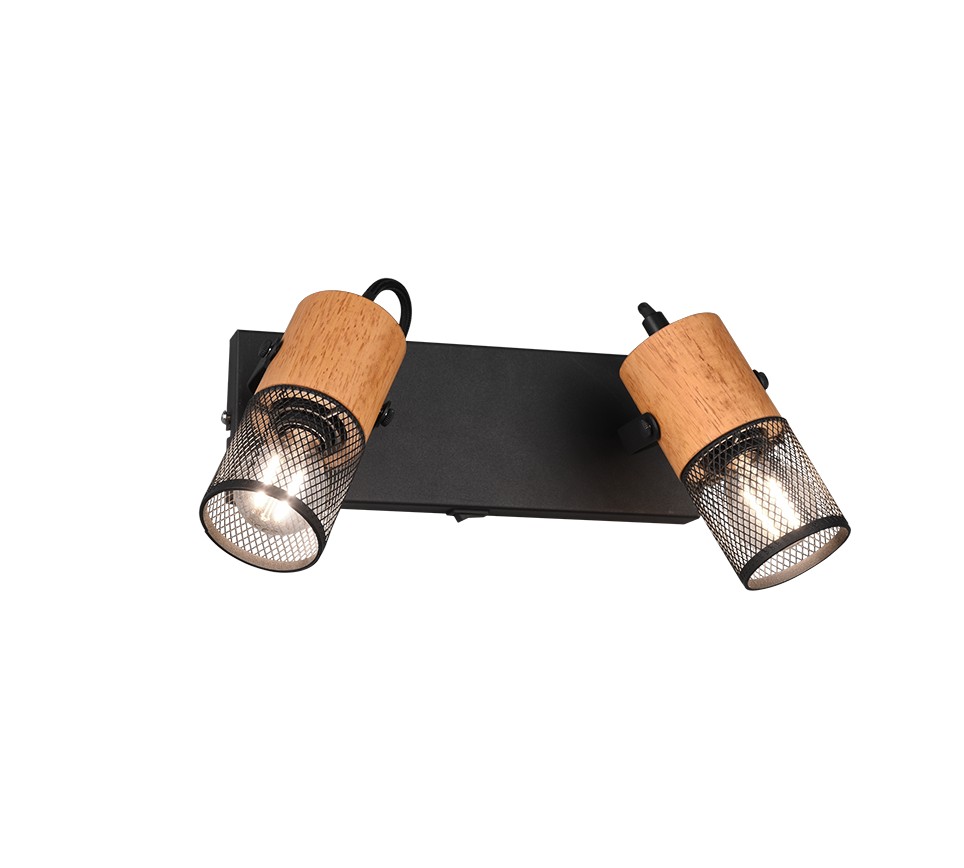Spotlight Strip Trio Tosh Noir 2xE14 | Leroy Merlin