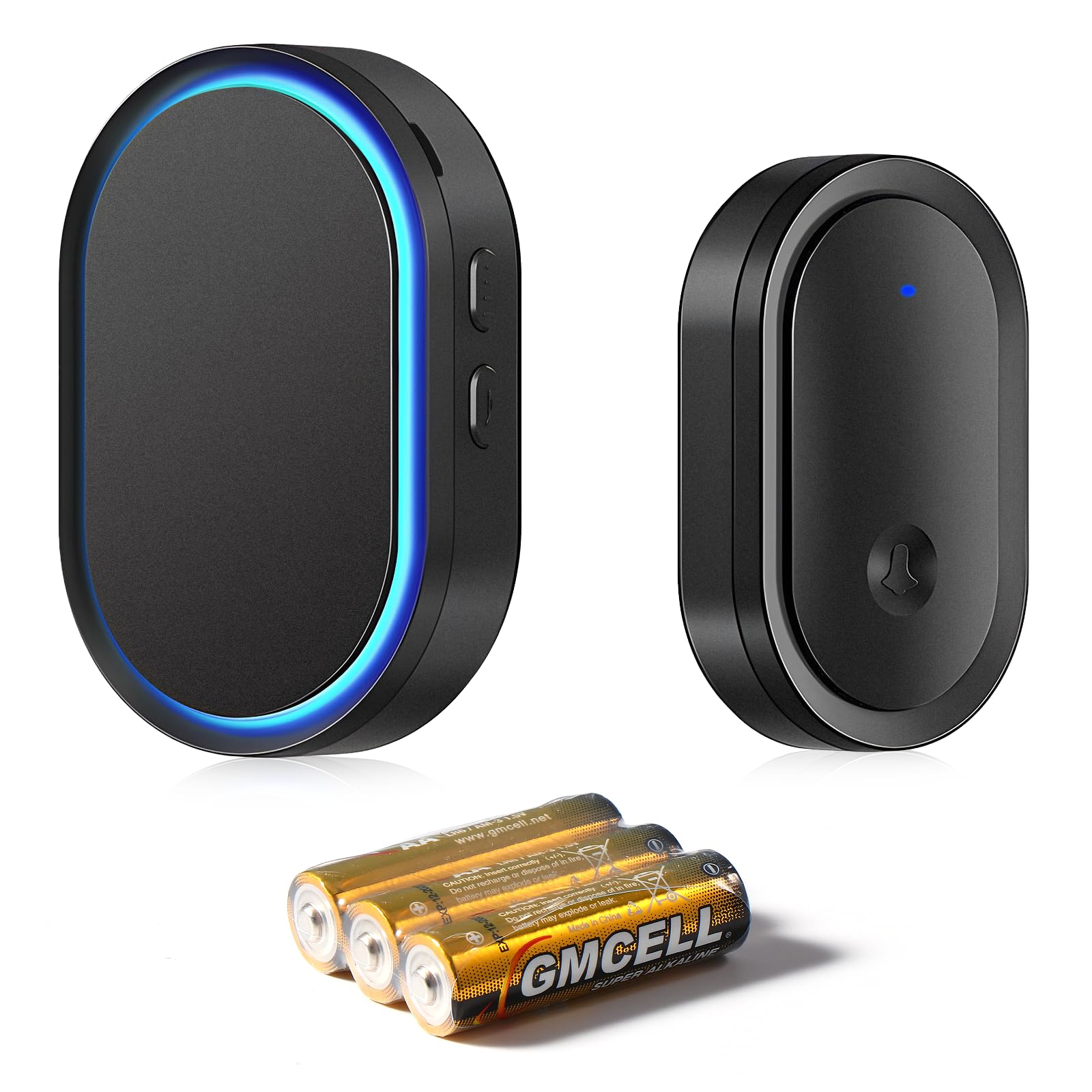 Sonnette sans Fil Exterieur Etanche,300M Sonnette de Porte à Pile,IP55 ...