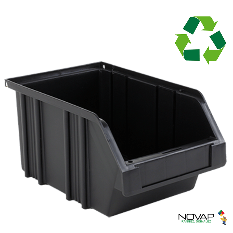Bac à bec polyéthylène série Eco, coloris noir, capacité 2 litres ...