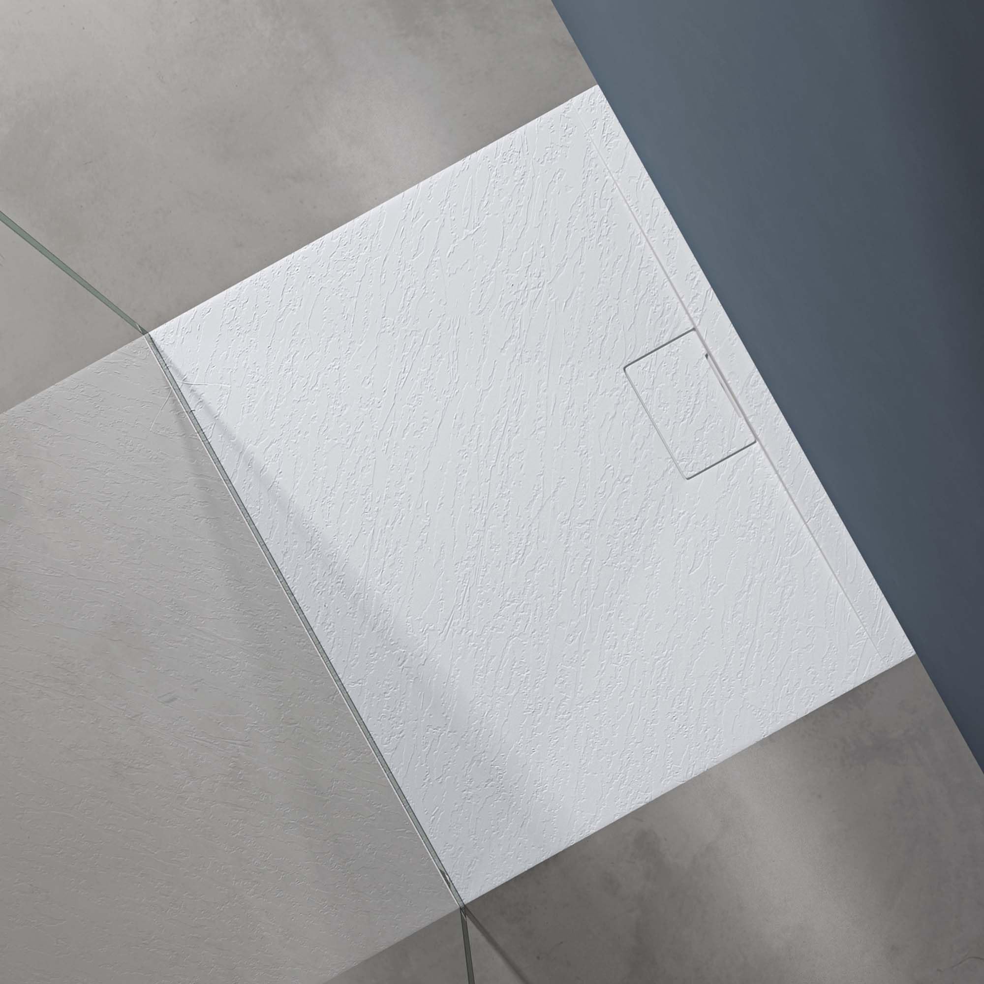 Doporro Receveur de Douche Bac à Douche Ultra Plat en Solid Surface ...