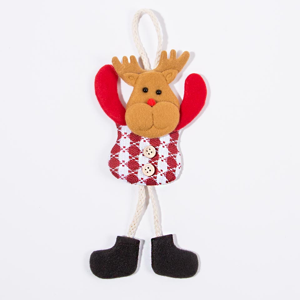 Ornement de Noël MERRY CHRISTMAS Rennes 10x25cm | Leroy Merlin