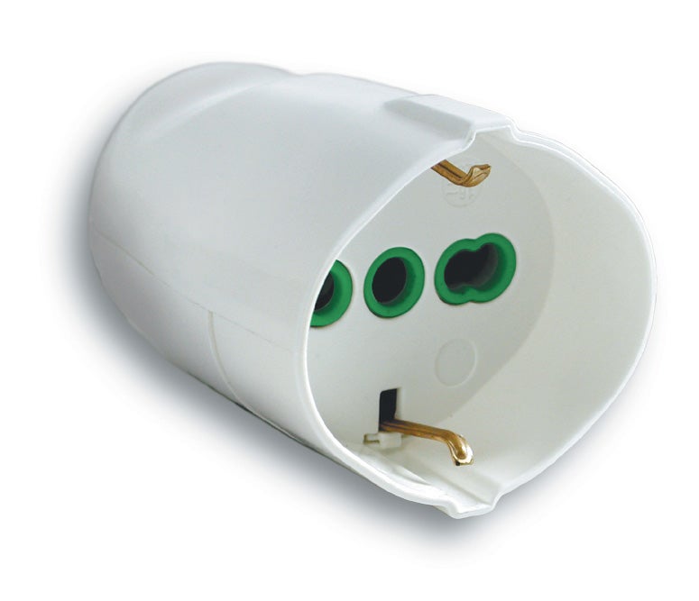 BASE SCHUKO DOBLE PASO FME 86.050 BL * | Leroy Merlin