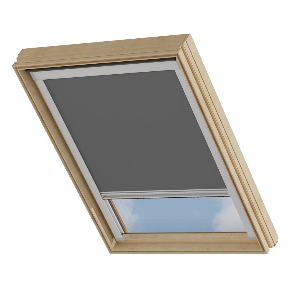 Store de fenêtre de toit occultant Pour VELUX UK08 - Gris foncé - L117 ...