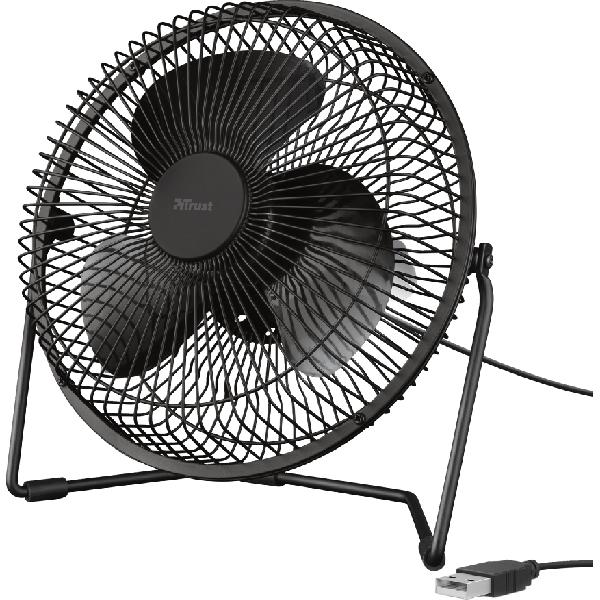 Trust 654625 Mini Ventilatore da Tavolo 3 pale USB Nero Blaze USB ...