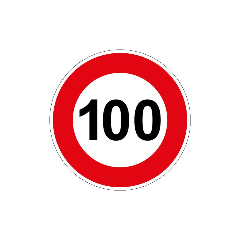 Panneau Limitation De Vitesse 100 Km h Diam tre 450 Mm 45 Cm PVC panneau-limitation-de-vitesse-100-km-h-diam-tre-450-mm-45-cm-pvc