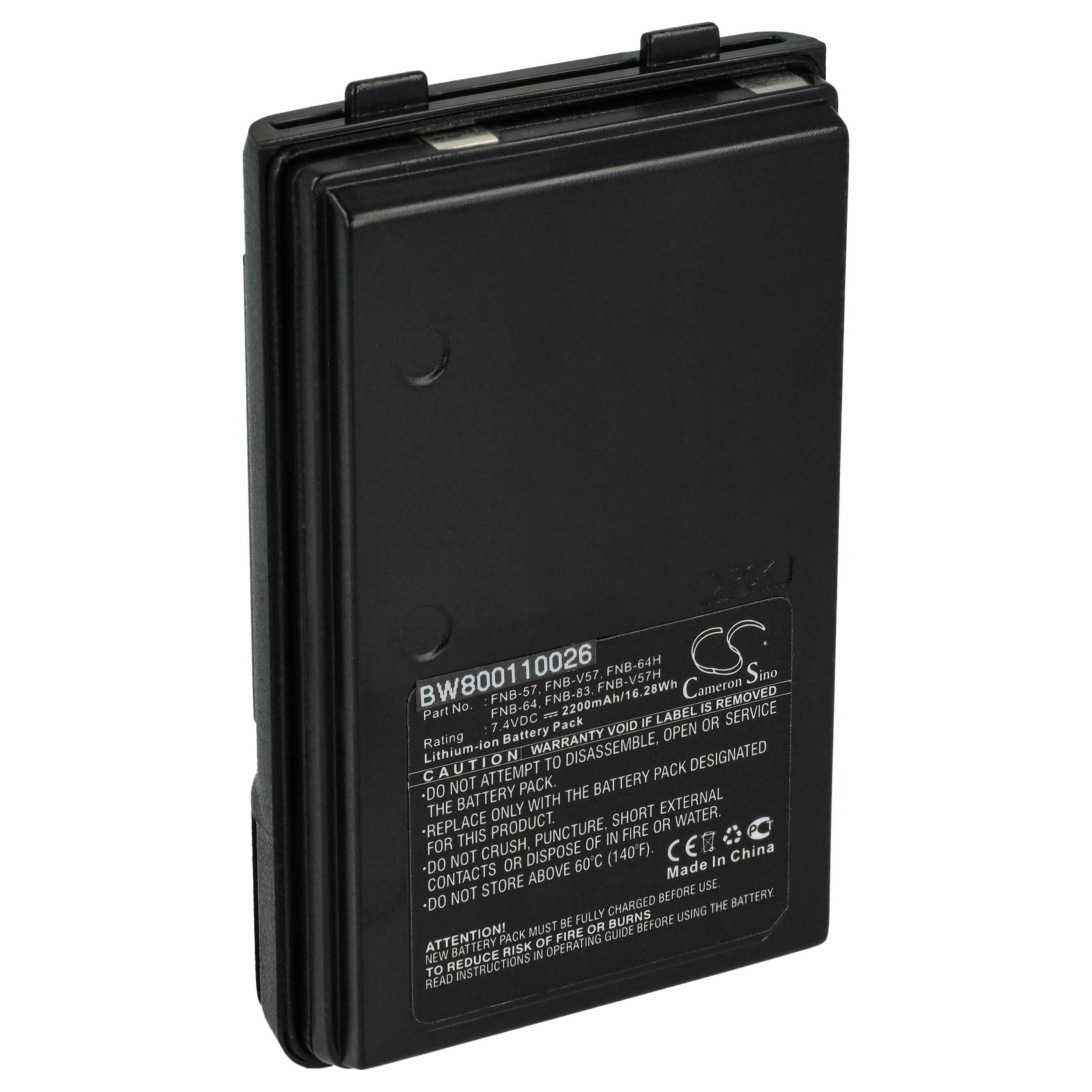 Vhbw 1x Batterie compatible avec Yaesu Vertex VXA-300 Pilot III, VXA ...