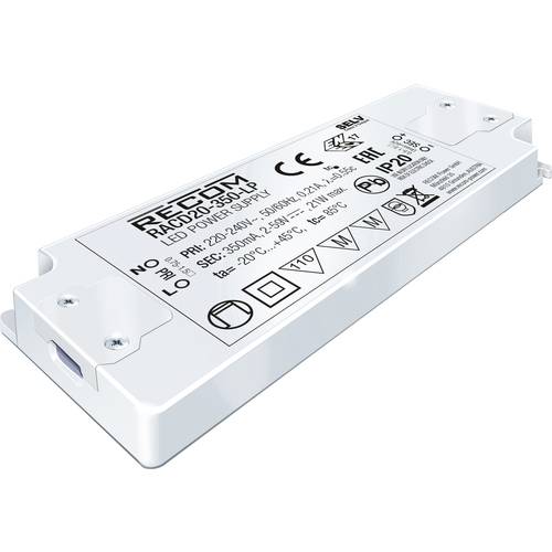 RECOM Driver de LED 21 W 350 mA 2 - 59 V/DC 1 pc(s) | Leroy Merlin