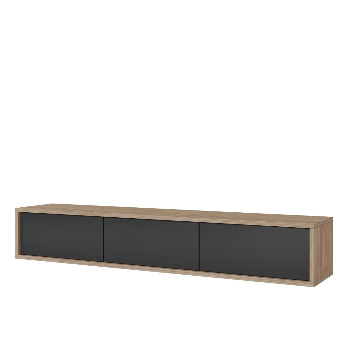 Mueble TV 180 cm colección MAANUM color roble claro y gris | Leroy Merlin