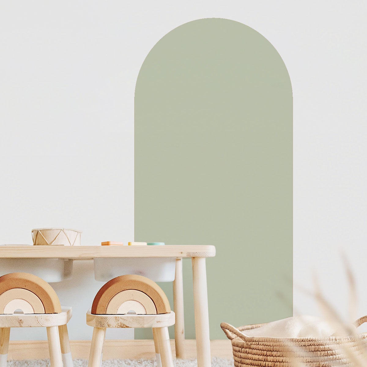 Sticker adhésif en vinyle arche boho vert 60x150 cm | Leroy Merlin