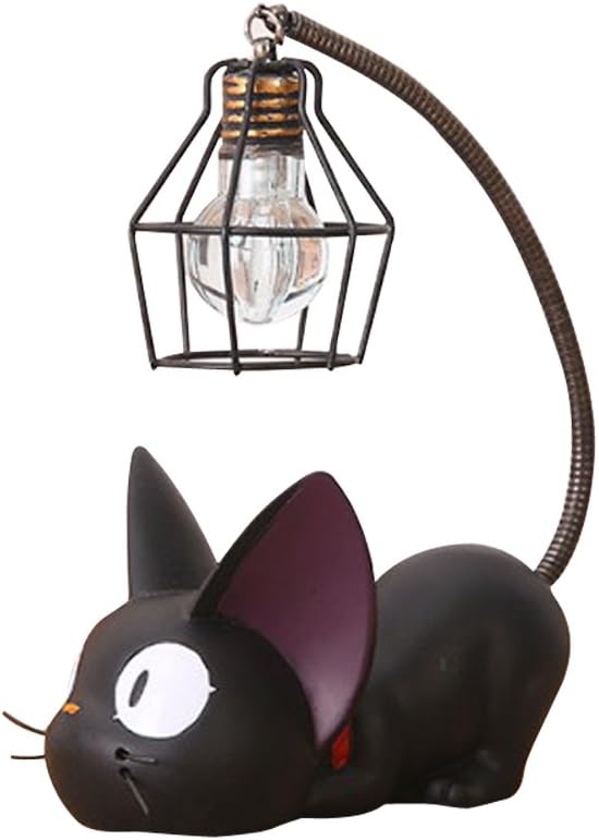 LEMROE Résine Motif chat lampe Creative lumière de nuit Table de chevet ...