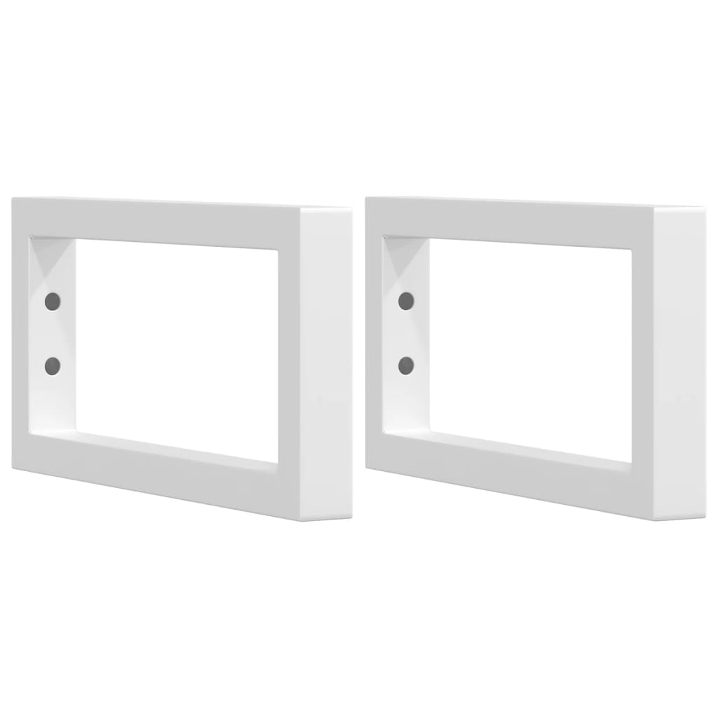 Soportes estante de lavabo 2 uds rectangular acero blanco | Leroy Merlin