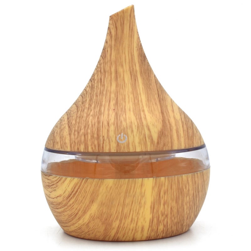 Difusor de aromas USB con luces LED de colores y color marrón claro ...