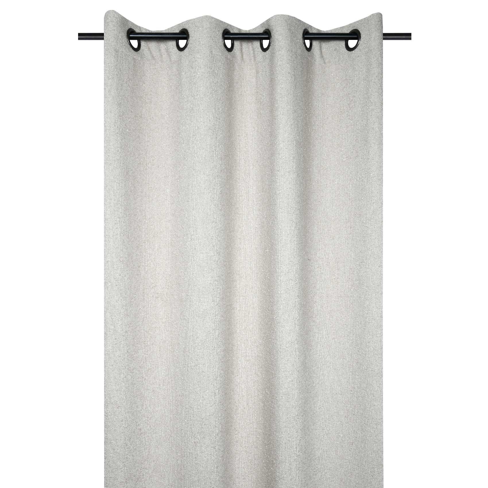 Rideau d'ameublement - - Effet laineux - Ficelle - 135x250 cm ...