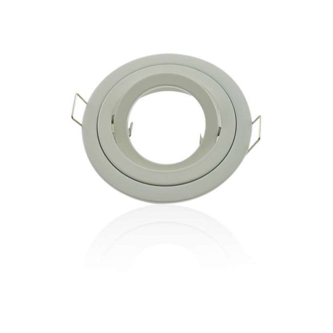 Kit Spot Led Gu10 4w équivalent 35w Blanc Froid Rond Blanc
