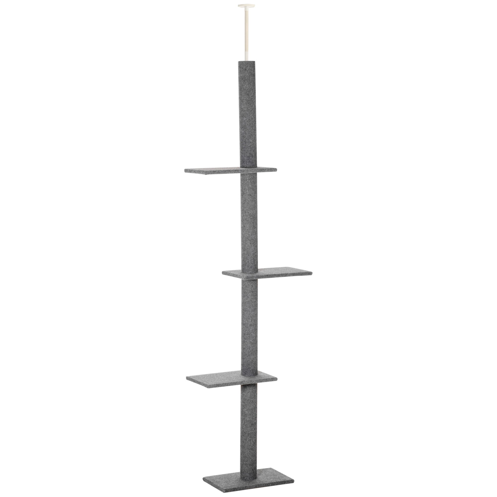 Tour grattage chat sol-plafond, hauteur réglable, 43x27x228-260 cm ...