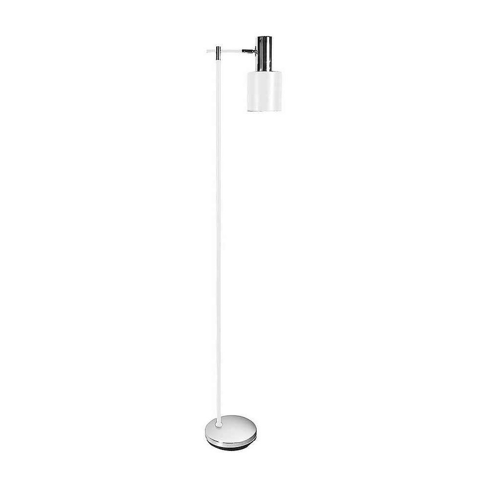Lampara De Pie Cygni Blanca Con Foco Orientable | Leroy Merlin