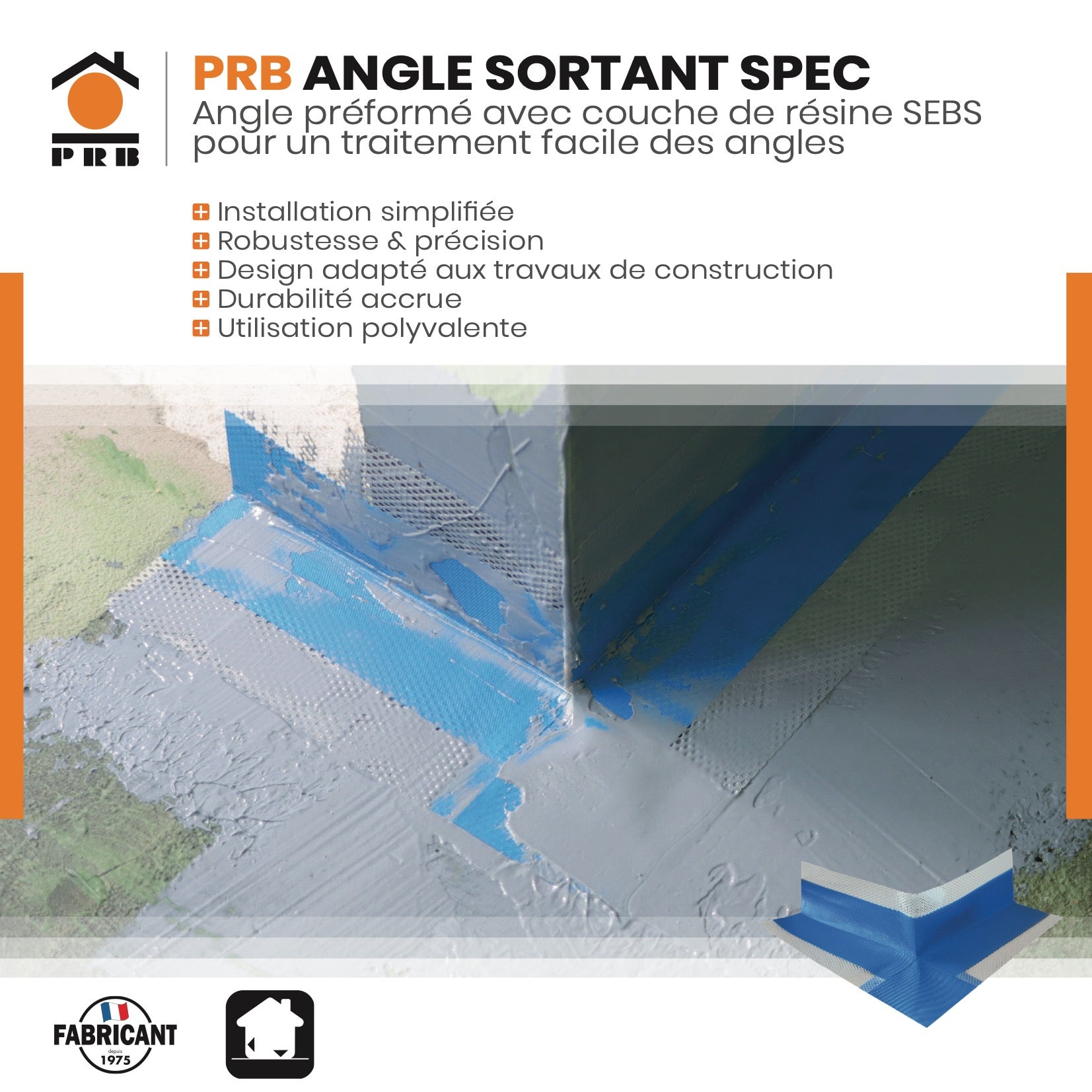 Angle Sortant Préformé SPEC - Lot de 2 - Pièce d’Étanchéité pour ...