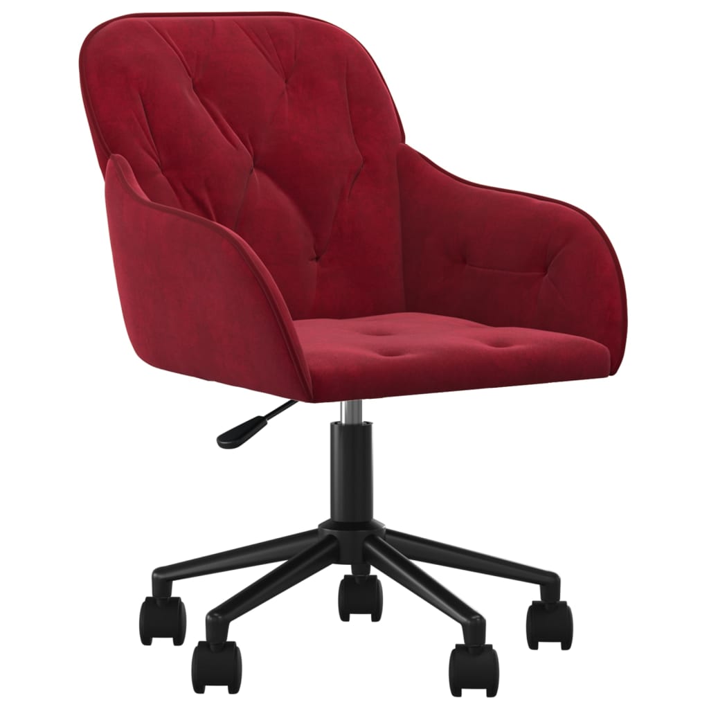 Chaise fauteuil siège pivotante de bureau informatique étude velours ...