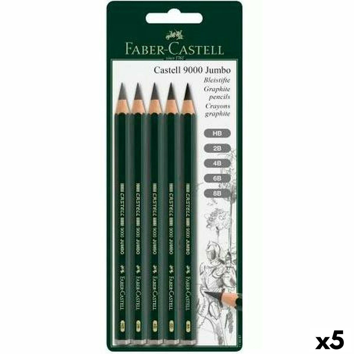 Ensemble de Crayons Faber-Castell (5 Unités) | Leroy Merlin