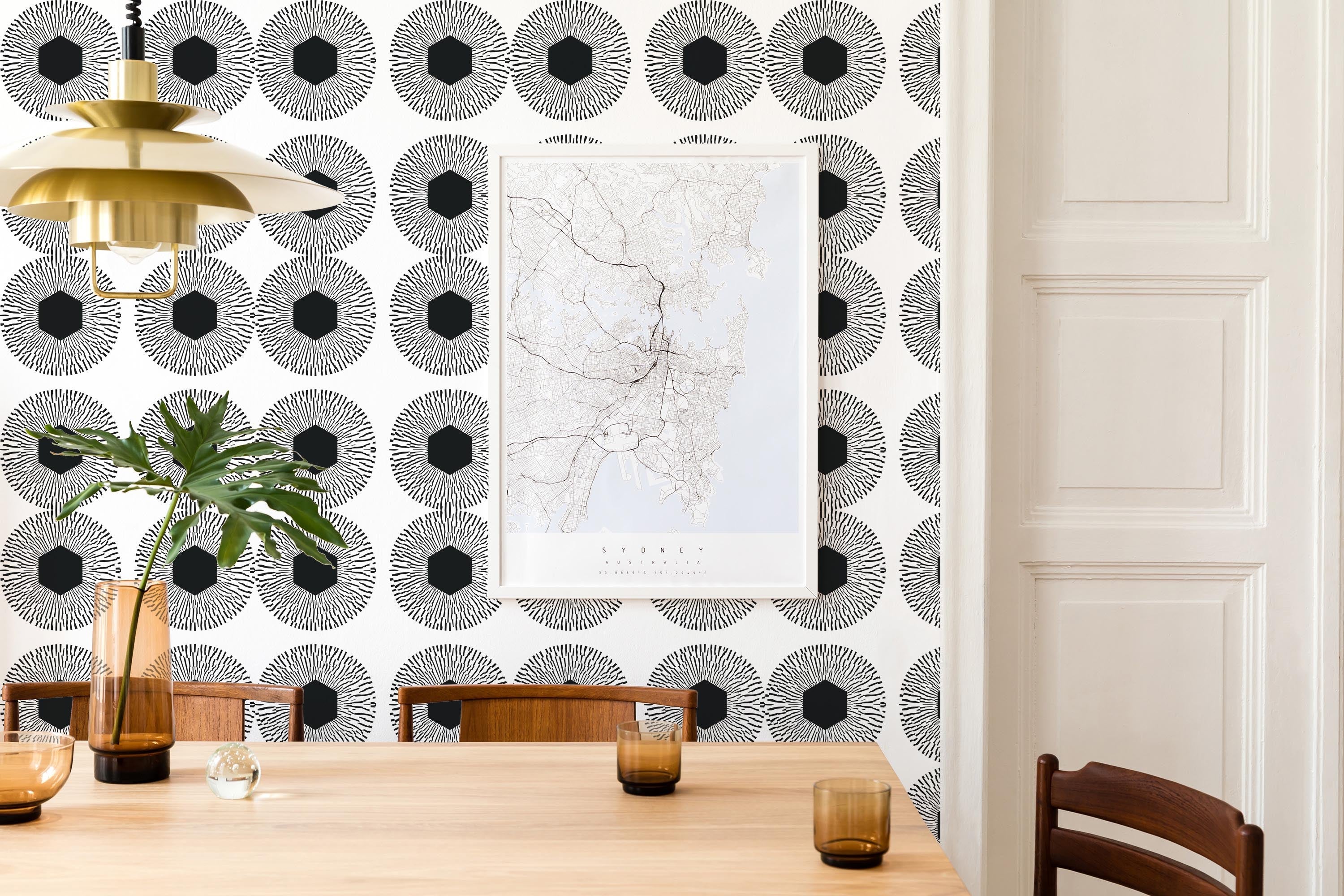 Bold Circle Wallpaper | Leroy Merlin