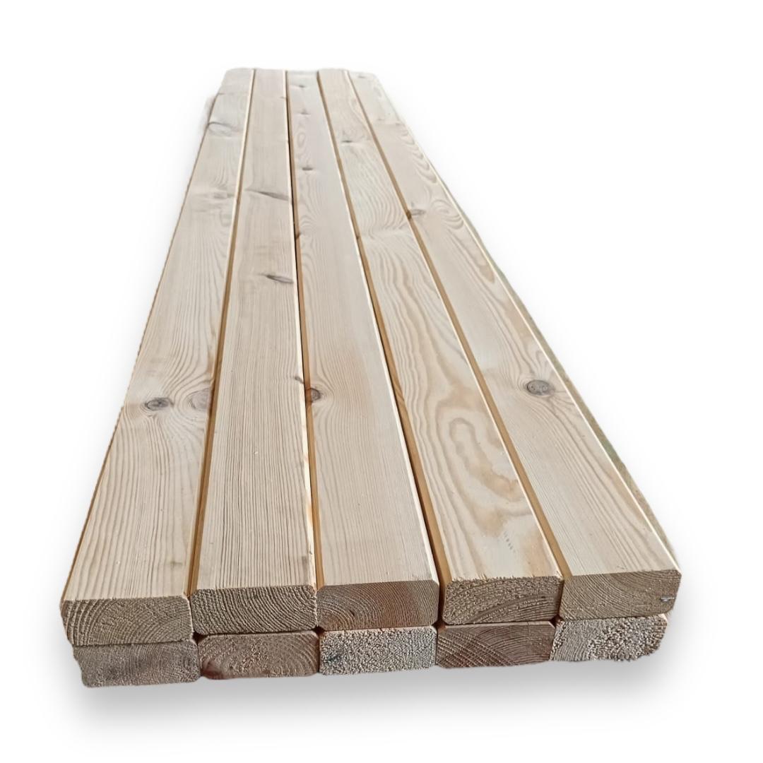 Pack 2 listones de pino cepillado 45x95x2100 mm | Leroy Merlin