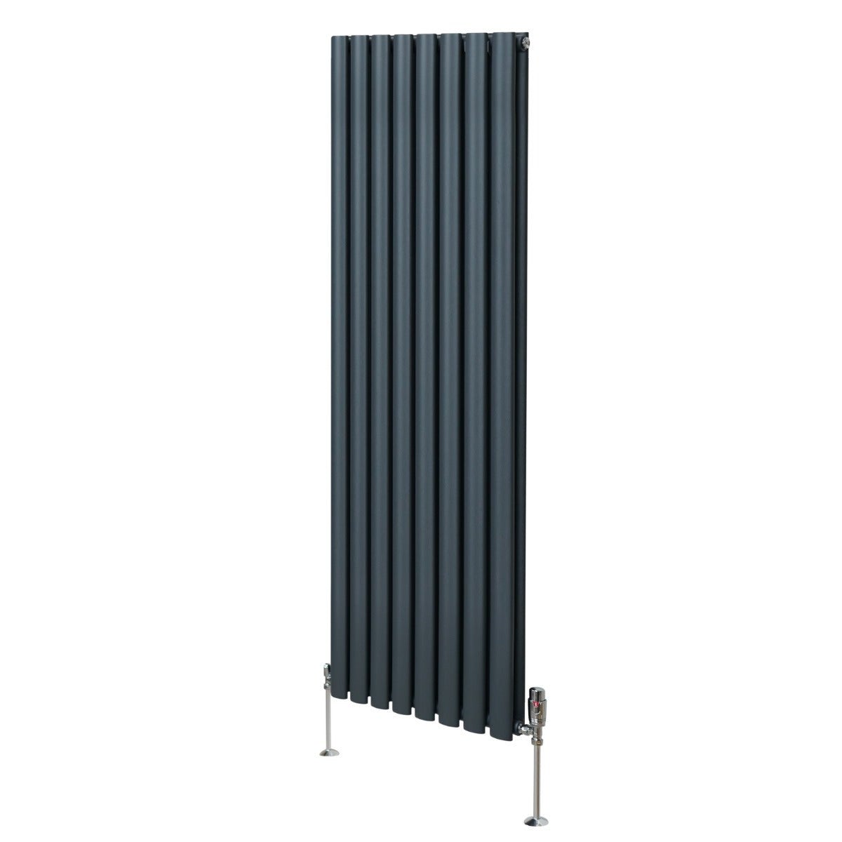 Radiatore a colonna ovale 1600mm x 480mm e valvole cromate TRV Designer ...