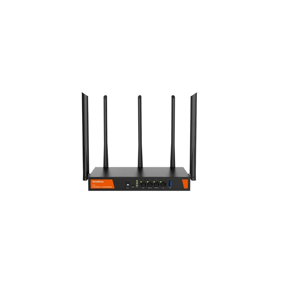 Tenda W30E AX3000 router wireless Gigabit Ethernet Dual-band (2.4 GHz/5 ...