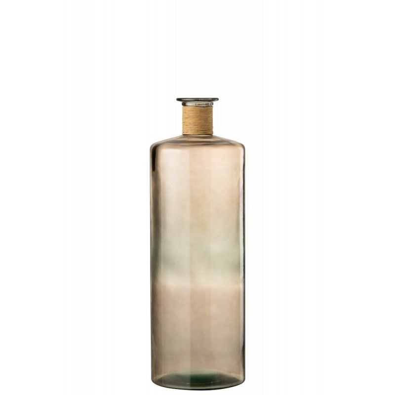 Botella de vidrio marrón en forma de jarrón de 25x25x75 cm | Leroy Merlin