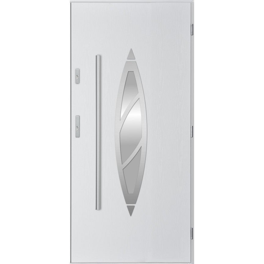 Puerta de entrada BELIAR 80 cm blanco - Pomo y cerradura: Sin - Sentido ...