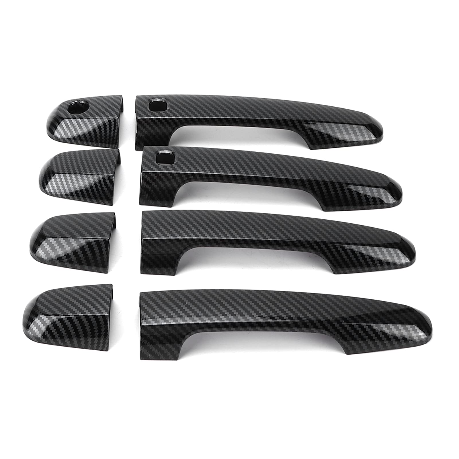 Lot de 8 garnitures de poignée de porte extérieure pour Mitsubishi ...