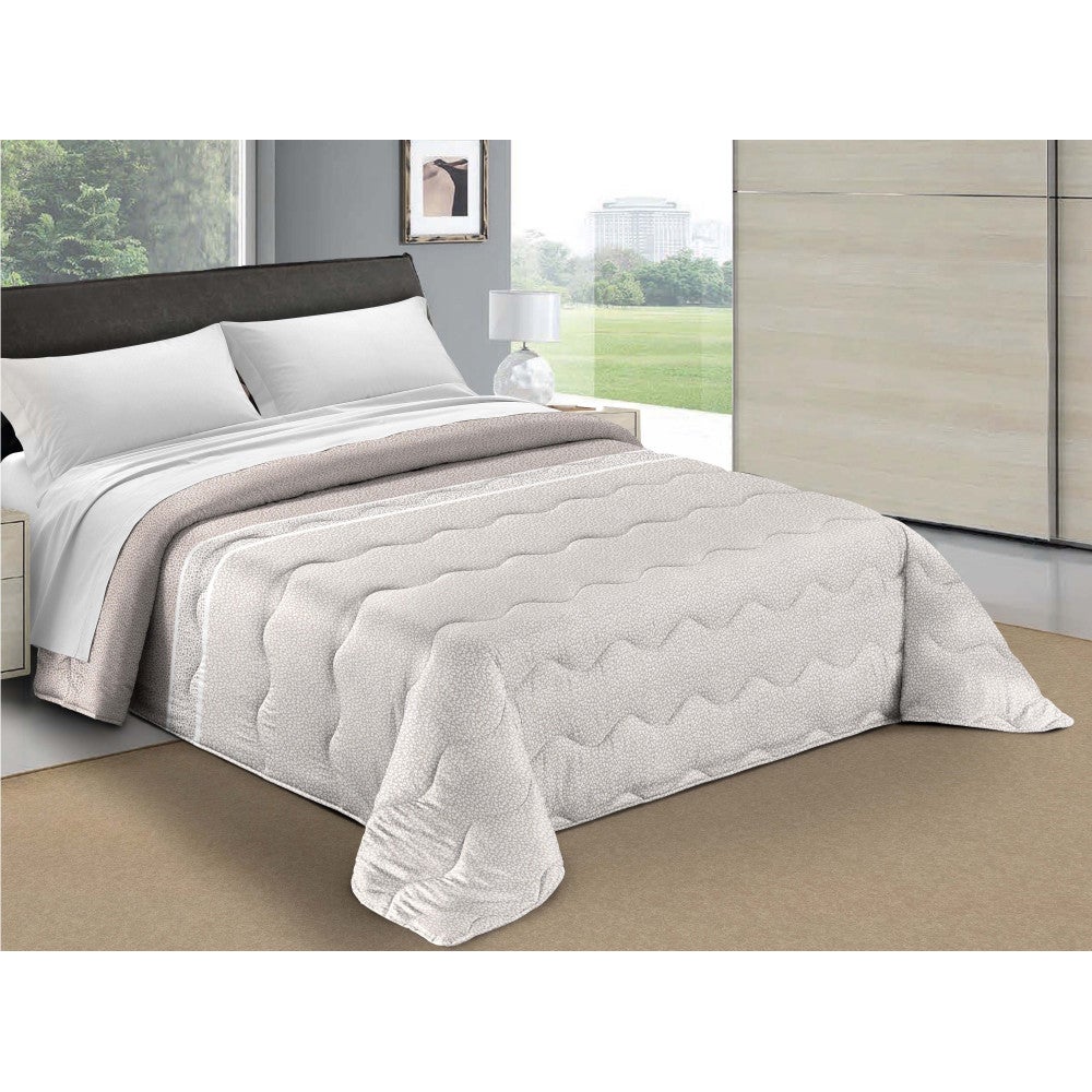 Couvre-lit matelassé DOTTED BOW © Beige Made in Italy LIT DOUBLE 2 ...