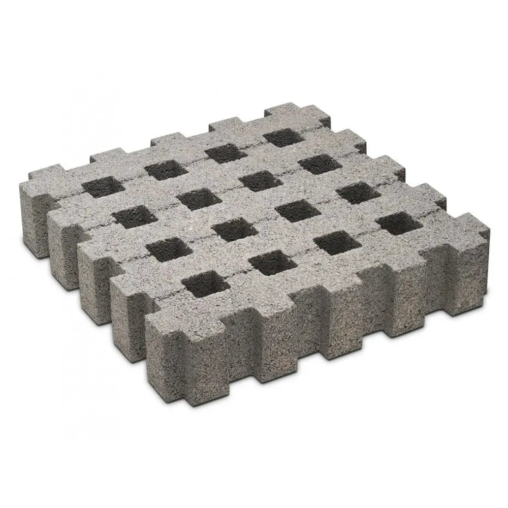 Losa Celosía Césped 50x50 cm. / 1 m² (4 u.) / 50x50x10 cm. / Gris ...