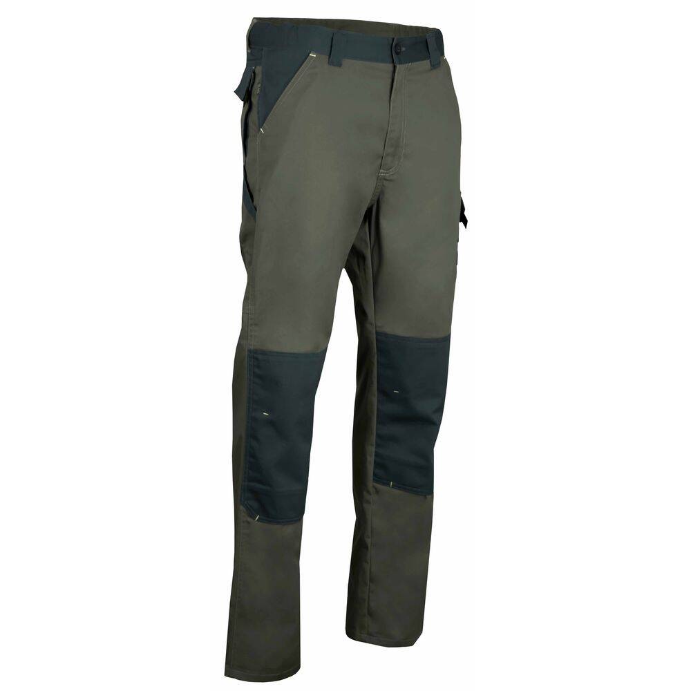 Pantalon de travail multipoche zéro métal LMA STATION Vert 40 | Leroy ...