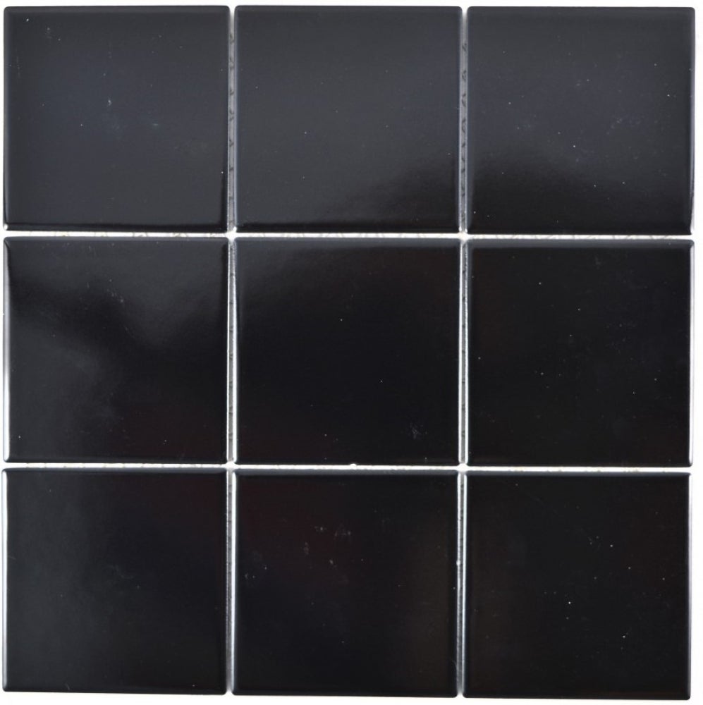 Mosaico cerámico negro mate - 10 láminas de mosaico | Leroy Merlin