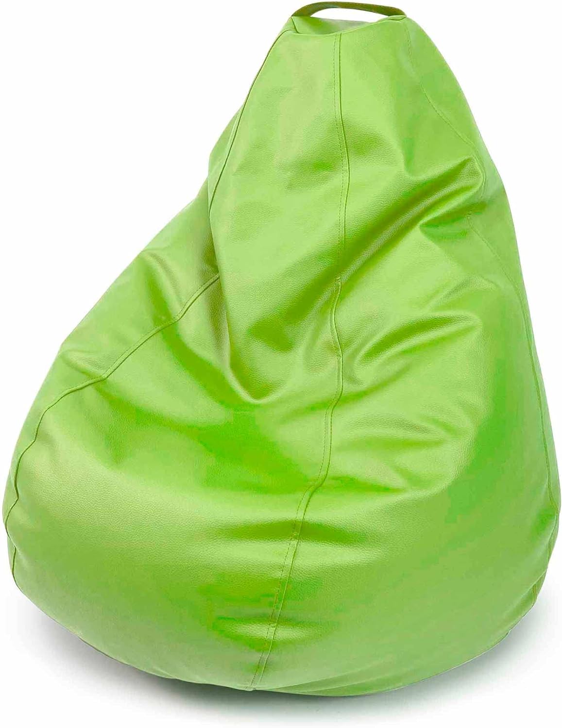 Puff poire en similicuir - Vert | Leroy Merlin