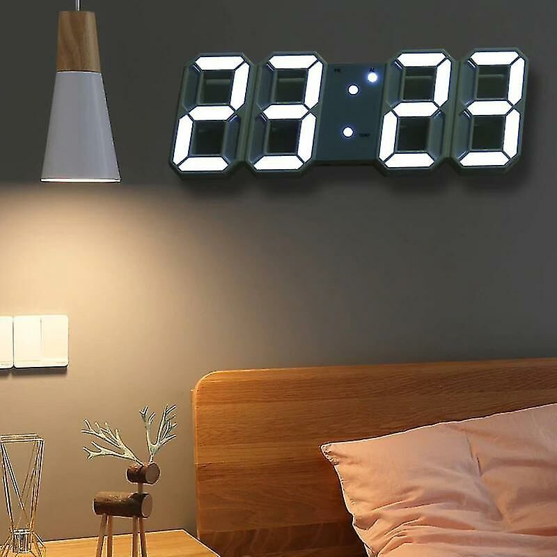 Grande Horloge Murale Numérique à Led 3d | Leroy Merlin