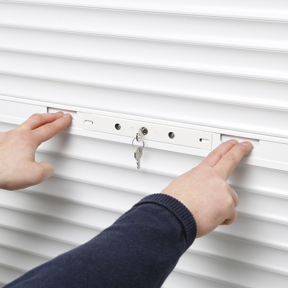 Volet roulant PVC recoupable à tirage direct - Blanc - 220 x 100cm ...