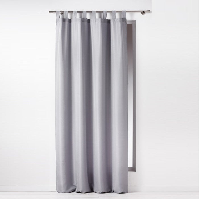 Rideau à Passants "Essentiel" 140x260cm Gris | Leroy Merlin
